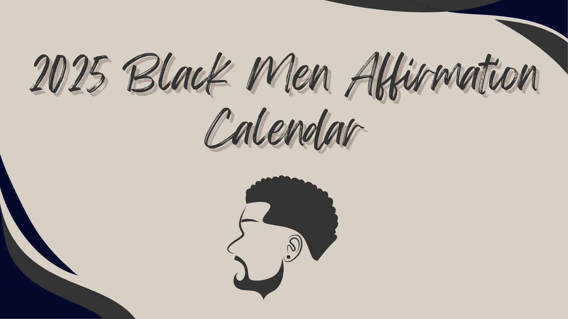 2025 Black Men Affirmation Calendar - Etsy
