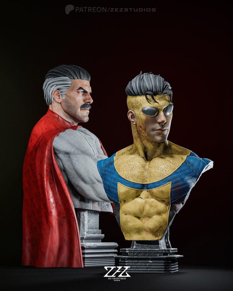 Invincible STL Pack Instant Download 3D Printable Superhero Models With ...