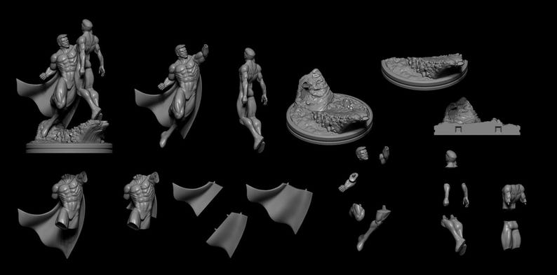 Invincible STL Pack Instant Download 3D Printable Superhero Models With ...