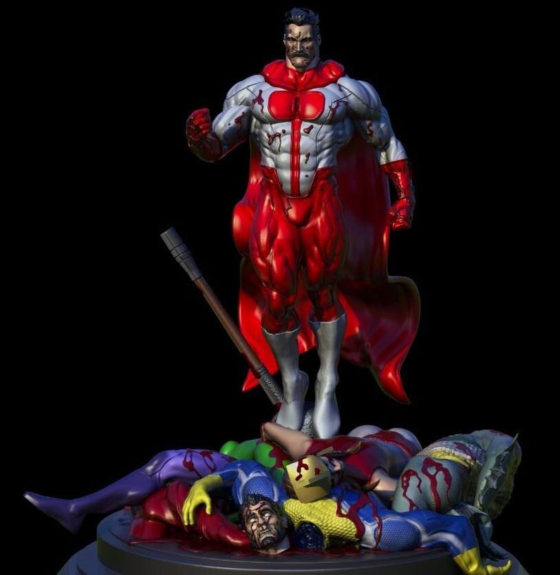 Invincible STL Pack Instant Download 3D Printable Superhero Models With ...