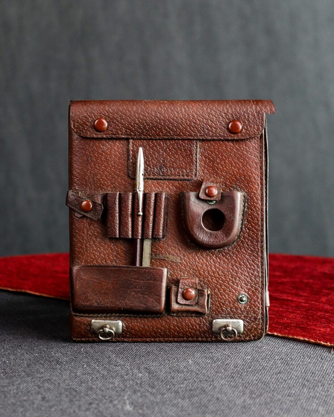 Antique Leather Map Bag Timeless Elegance & Adventure - Etsy