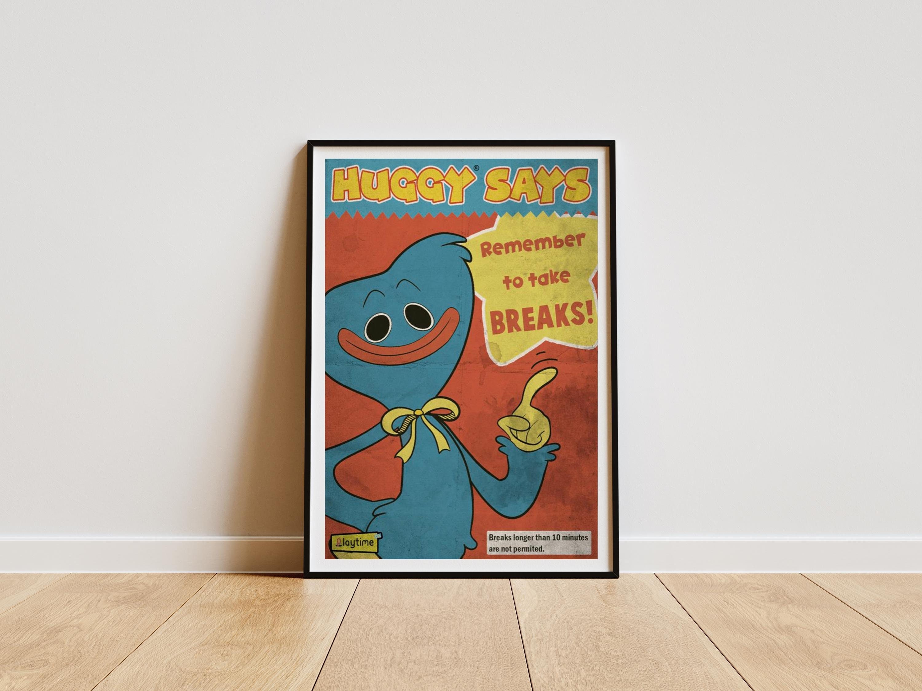 Huggy Wuggy Vintage Collection Matte Vertical Posters Poppy Playtime ...