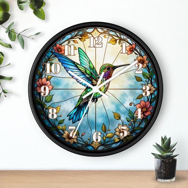 Stained Glass Clock - Etsy