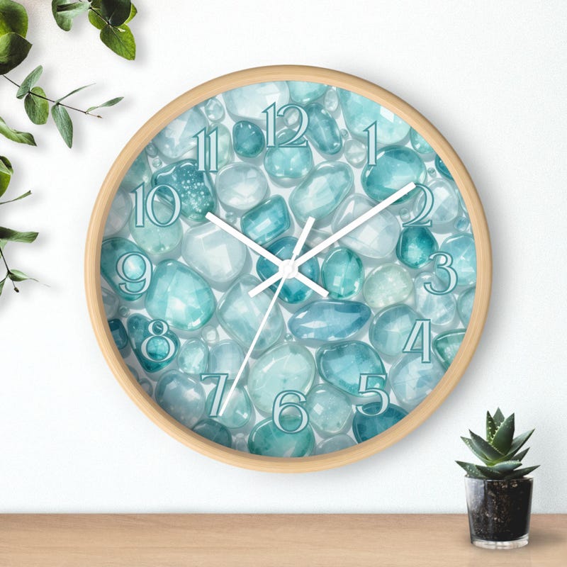 Turquoise Clock - Etsy