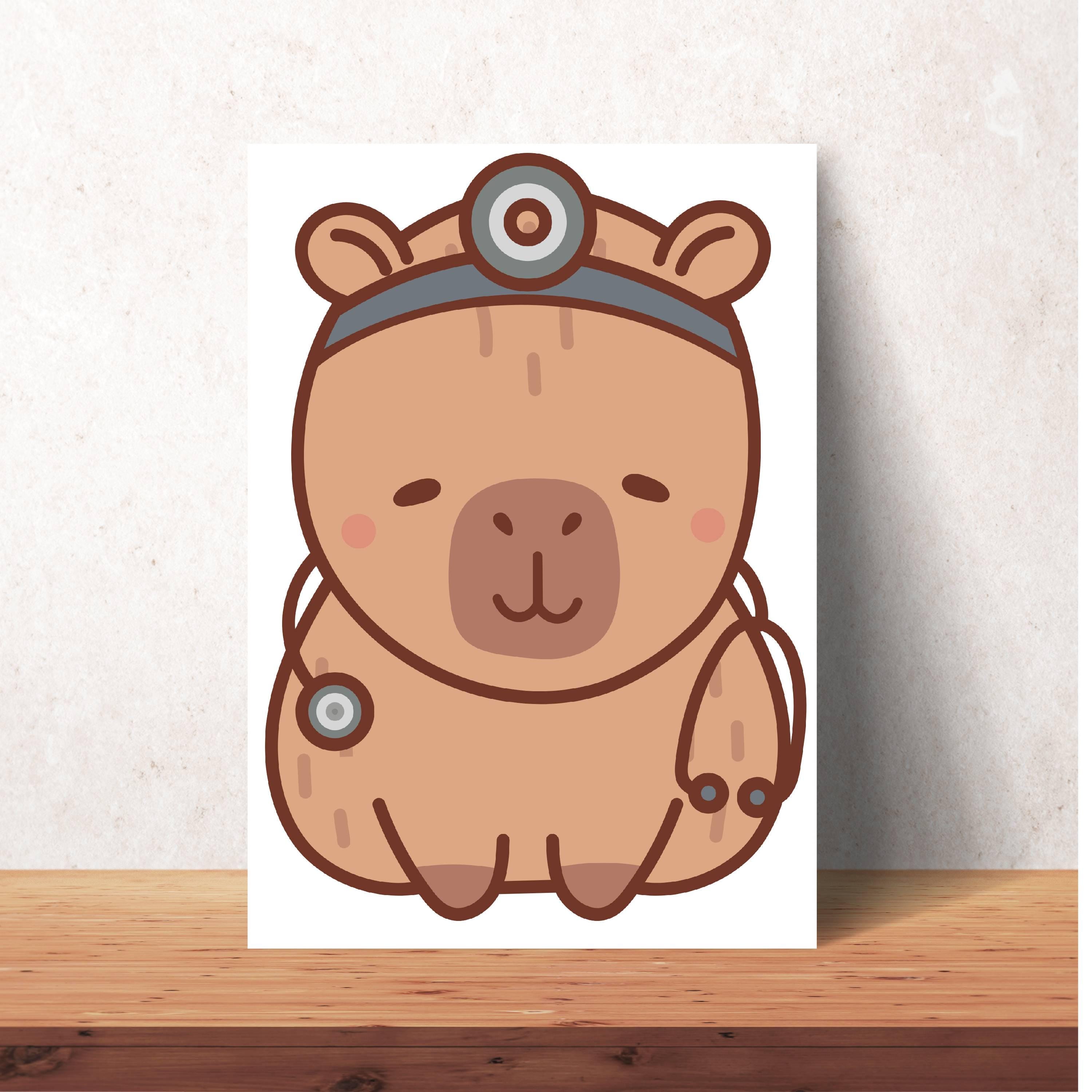 Lindo doctor capibara, PDF SVG PNG, lindo y divertido conjunto de ...
