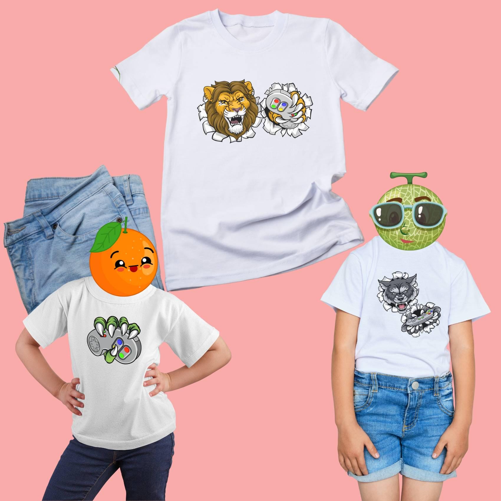 22 Game Controller Animals, Clipart PNG, SVG, PDF, Gaming ...