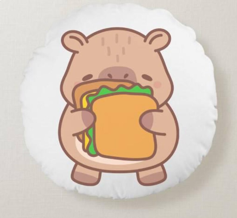 Capybara Food Stickers – Digital Planner Graphics (png, Svg, Pdf CMYK ...