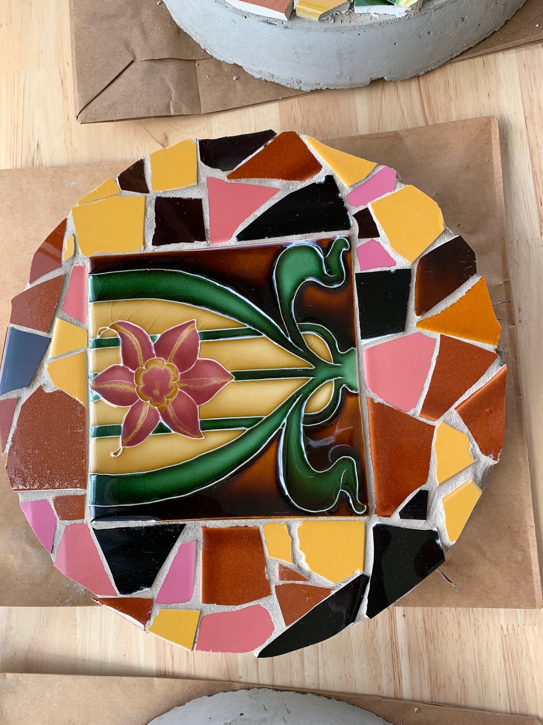 Porteous Tile Mosaic Stepping Stone - Etsy
