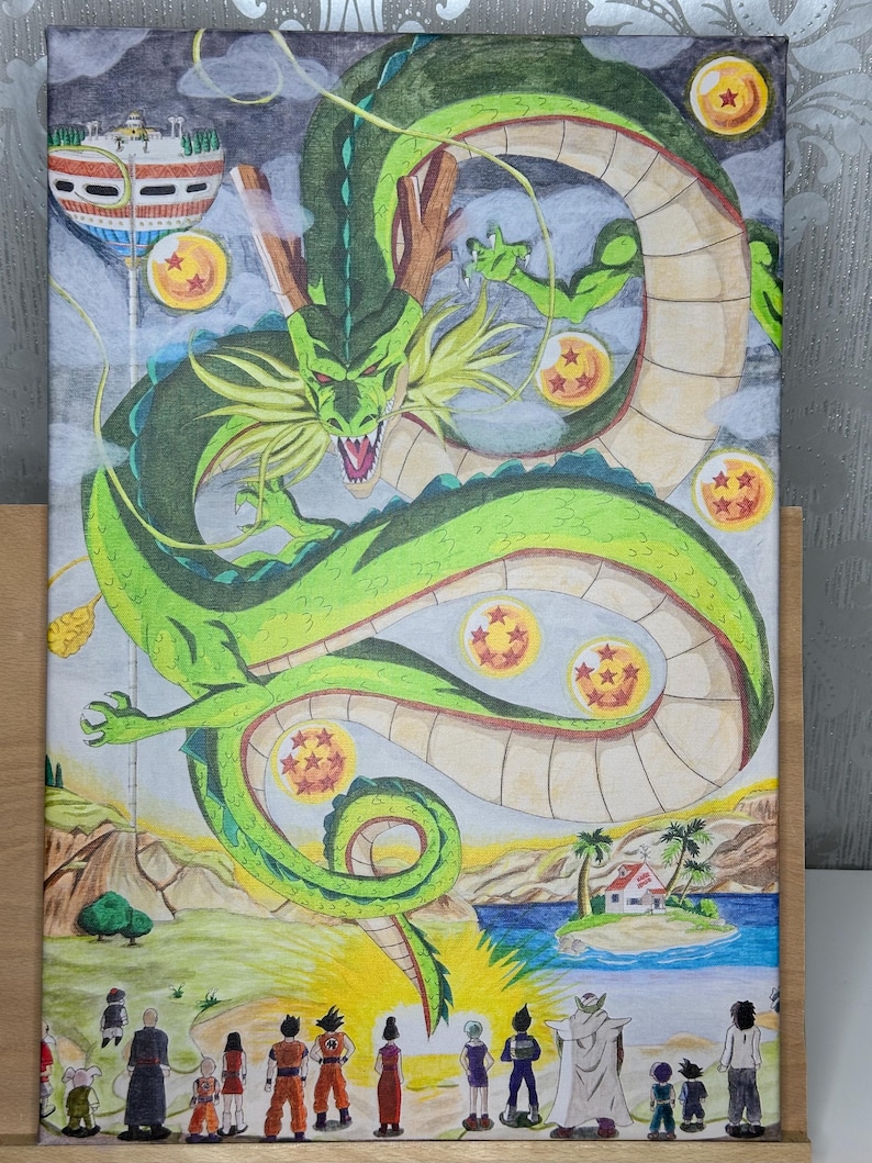 Shenron Dragonball Z Art Print - Anime Wall Decor - Etsy