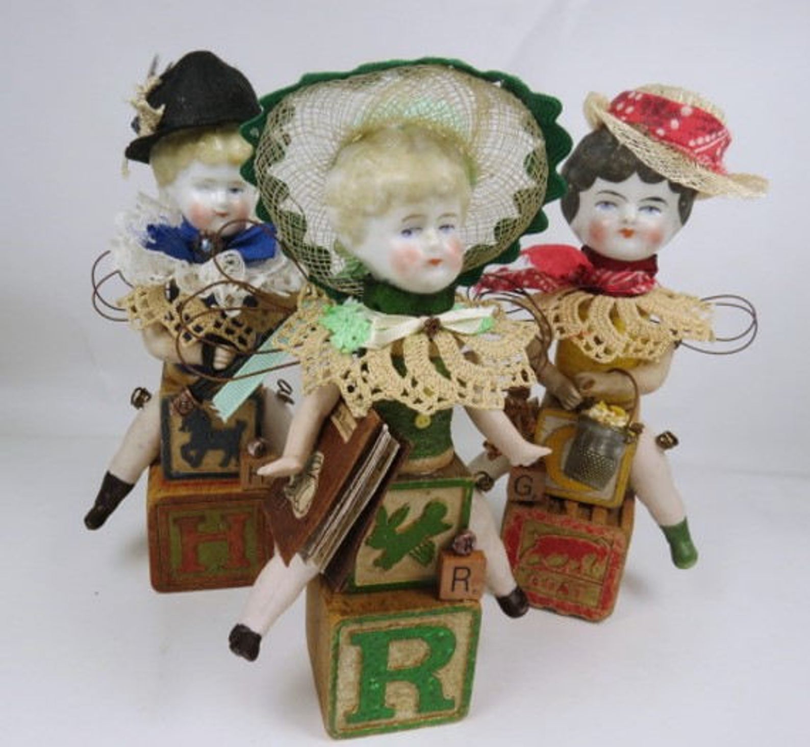 Art Doll ramona Assemblage Doll With Antique - Etsy
