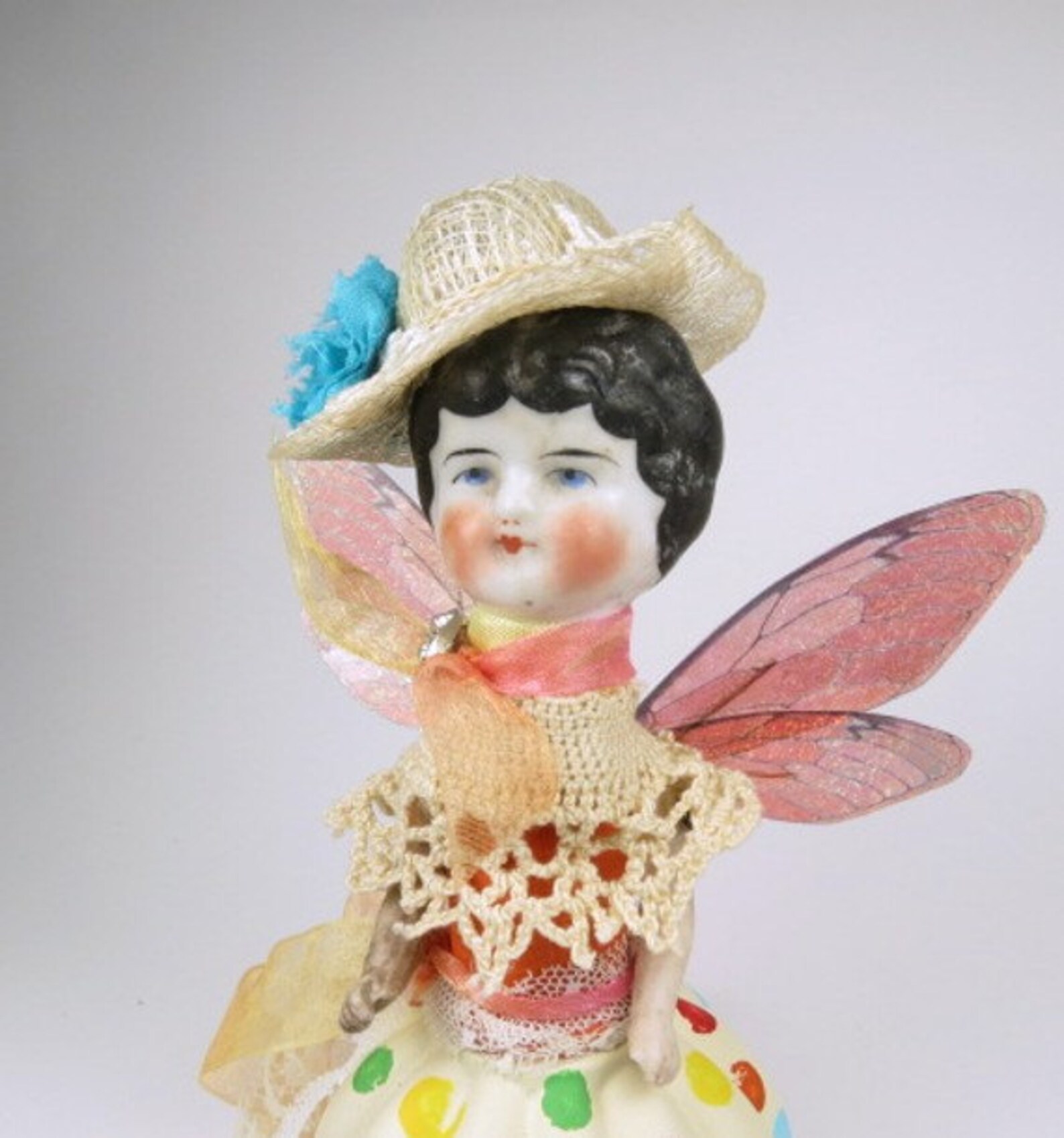 Angel dotty Assemblage Art Doll - Etsy
