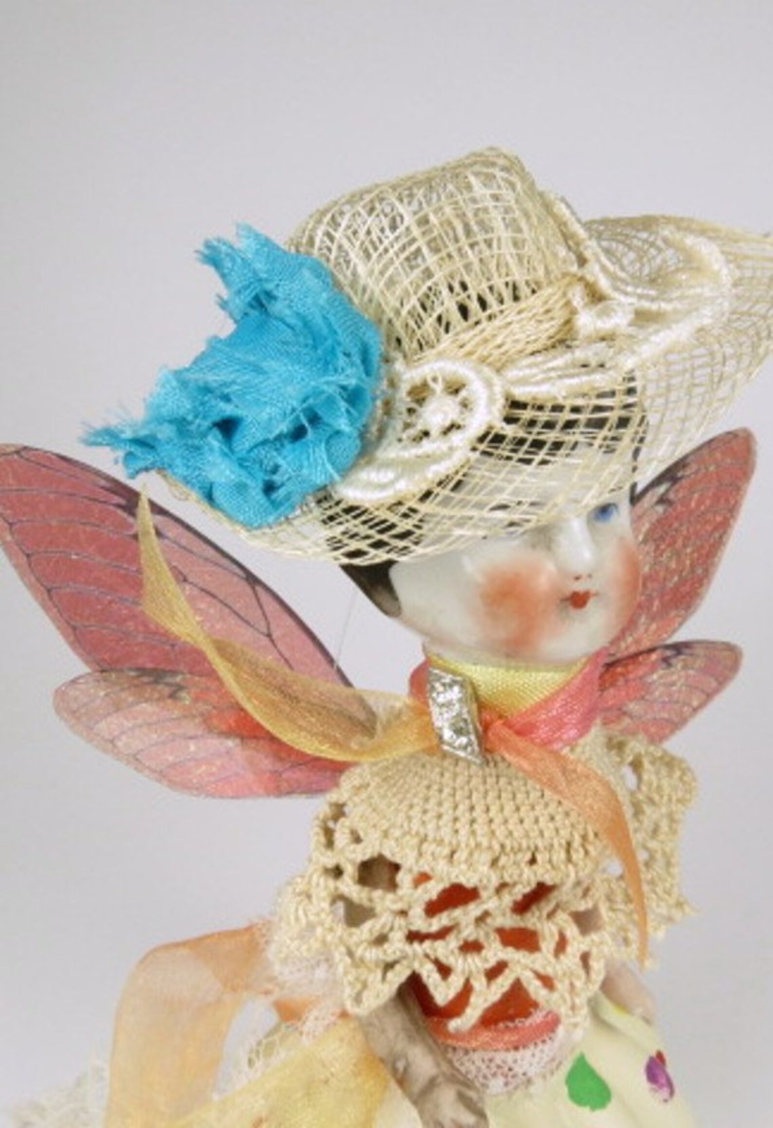 Angel dotty Assemblage Art Doll - Etsy