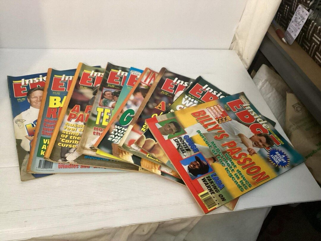 10 X 1995 Australian Inside Edge Cricket Magazines..freepost Within ...