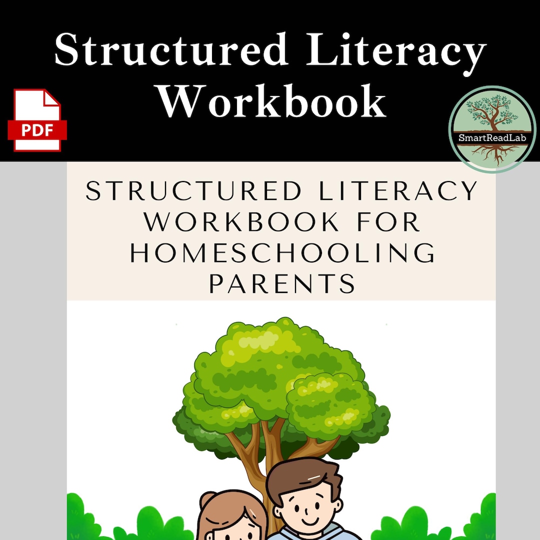 Structured Literacy Homeschool Workbook for Parents | Step-by-step ...