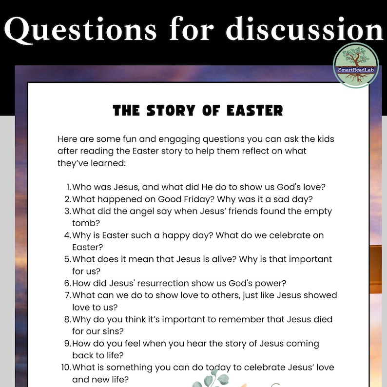 Printable Easter Story for Kids – Faith-based Children’s Story About ...
