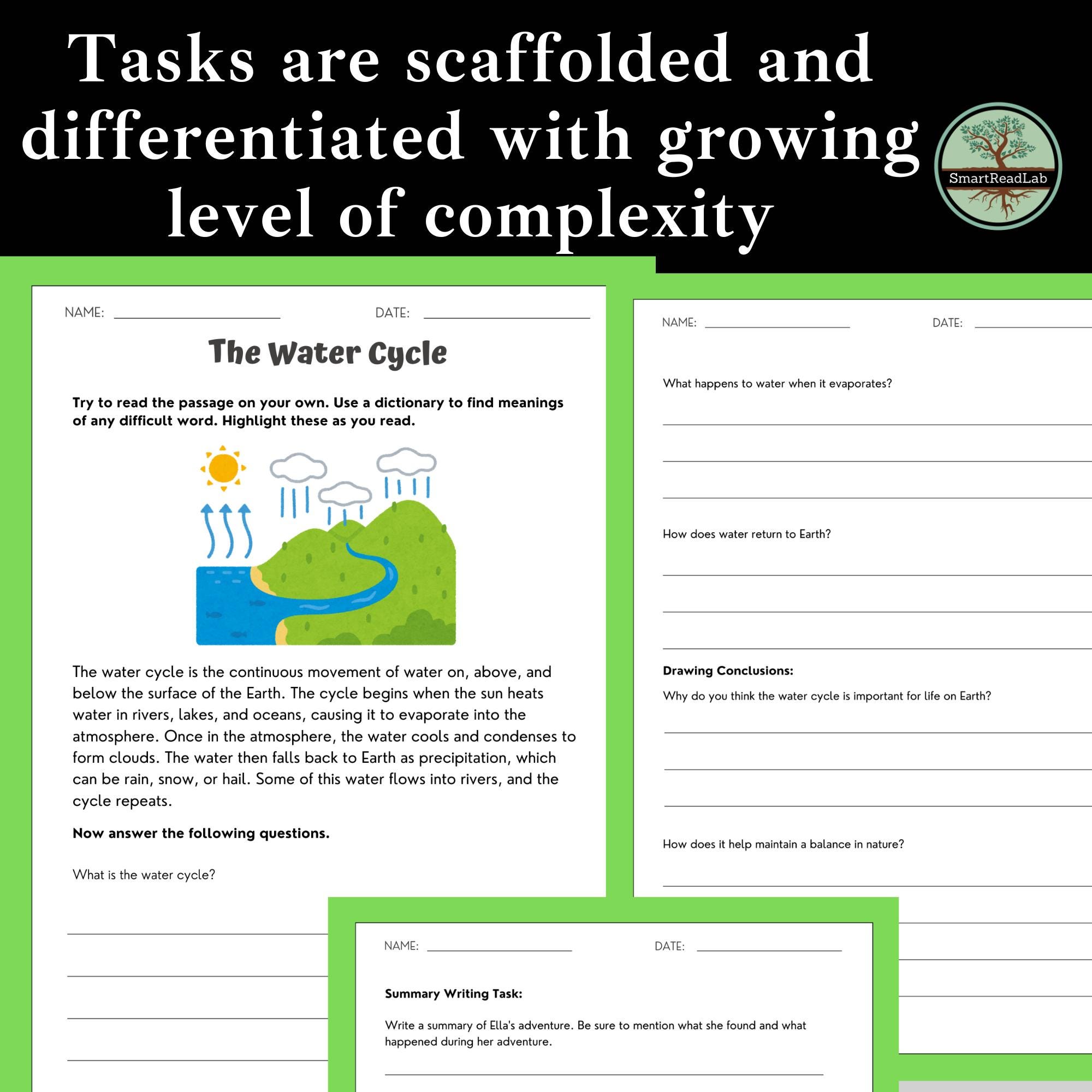 Grade 4 - 5 Reading Worksheets Bundle-4th and 5th Grade - Printable ...