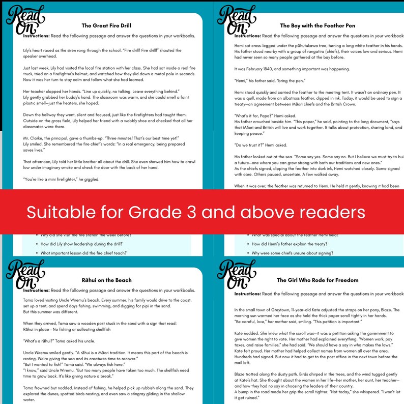 Grade 4 Reading Comprehension Workbook | 4th Grade Nonfiction Reading ...