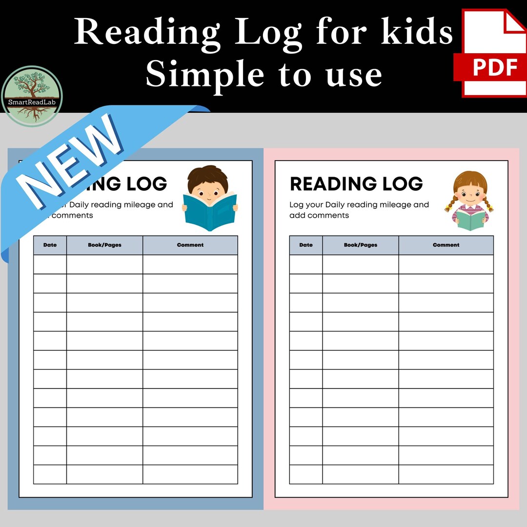 Reading Log | Daily Reading Tracker | Early Literacy Logs | Preschool ...