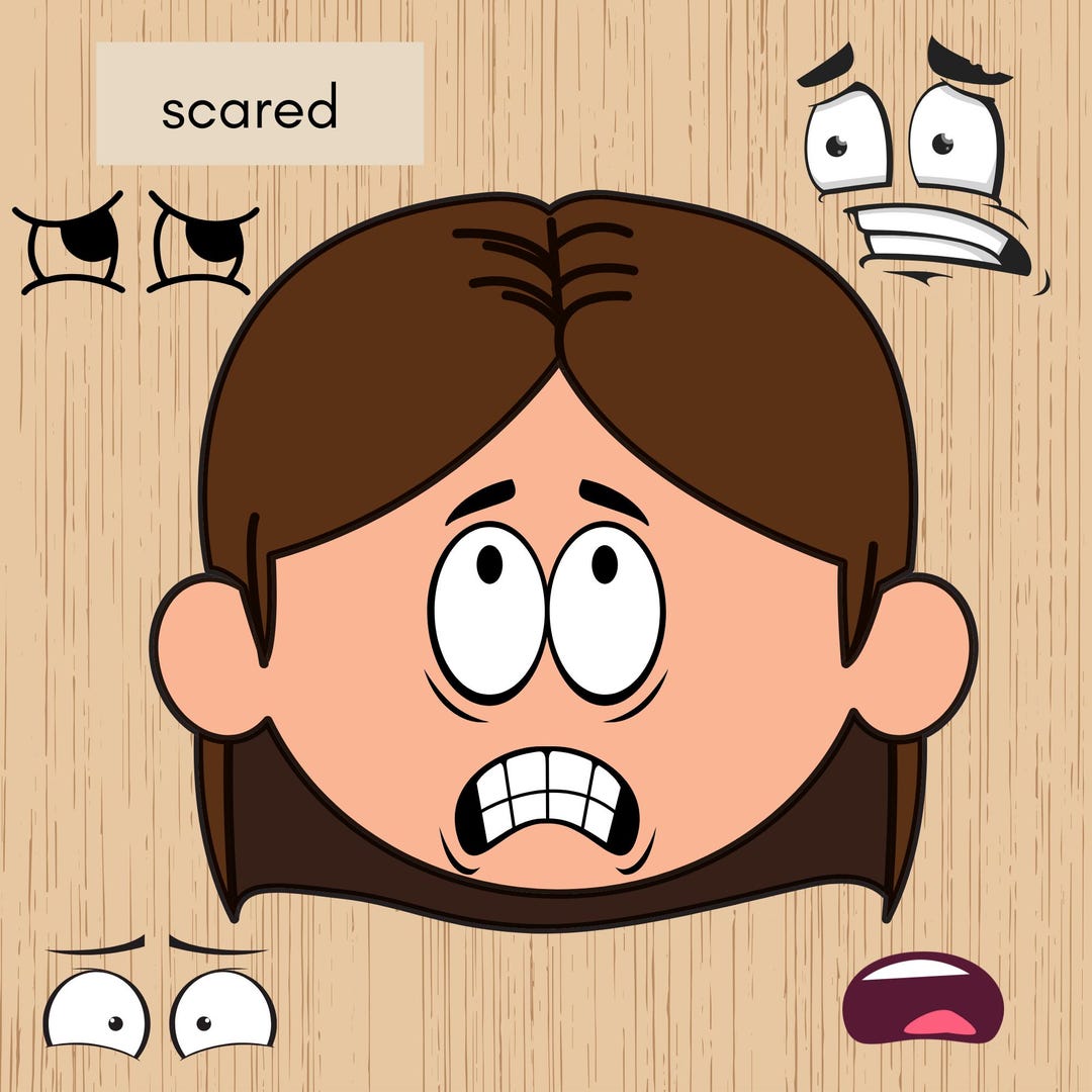 Emotions Activity for Kids Girl Version Printable Toddler Feeling Chart ...