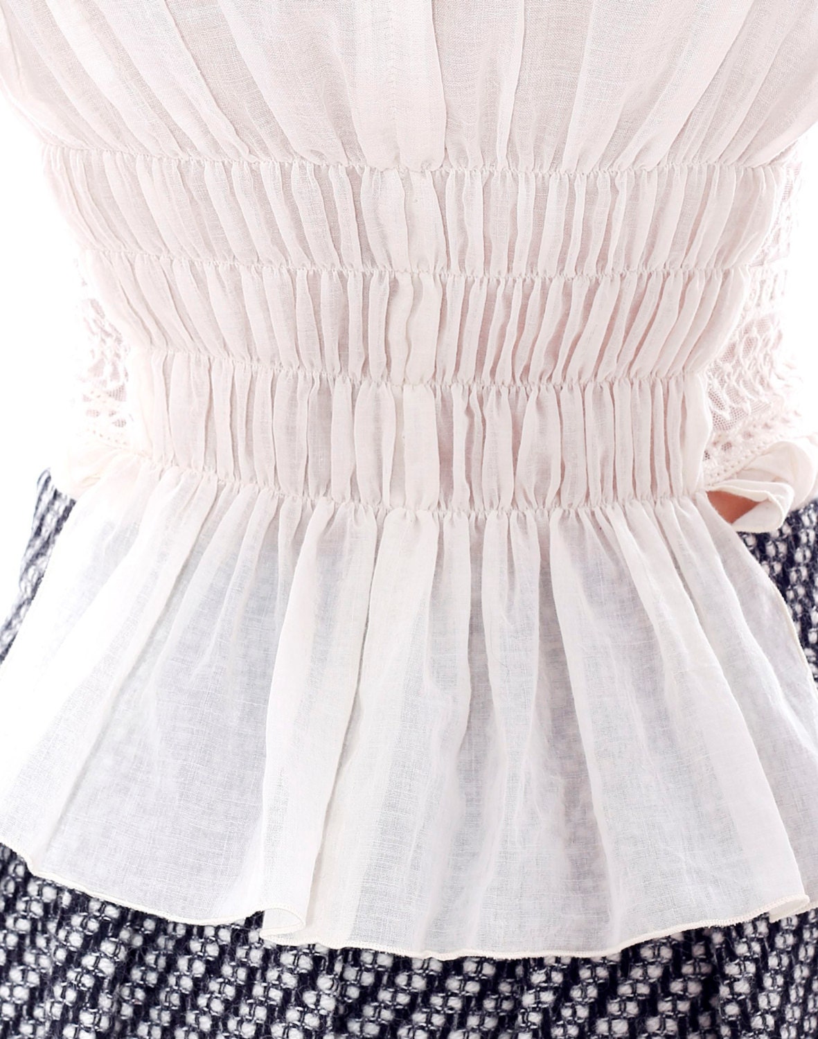 Victorian Blouse, White Lace Top, Cotton Blouse, Women Lace Blouse ...