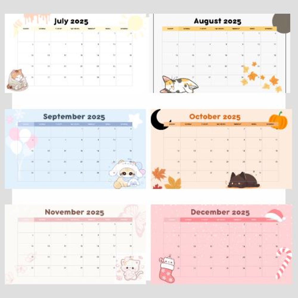 Kids Calendar 2025 Children's Calendar Girl Boy Planner Monthly Wall ...