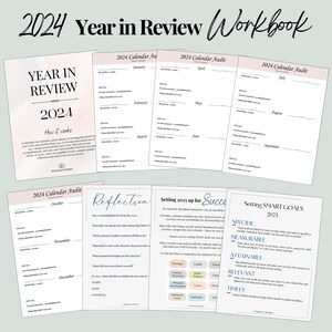2024 Year in Review - Calendar Audit - Time Management Workbook ...
