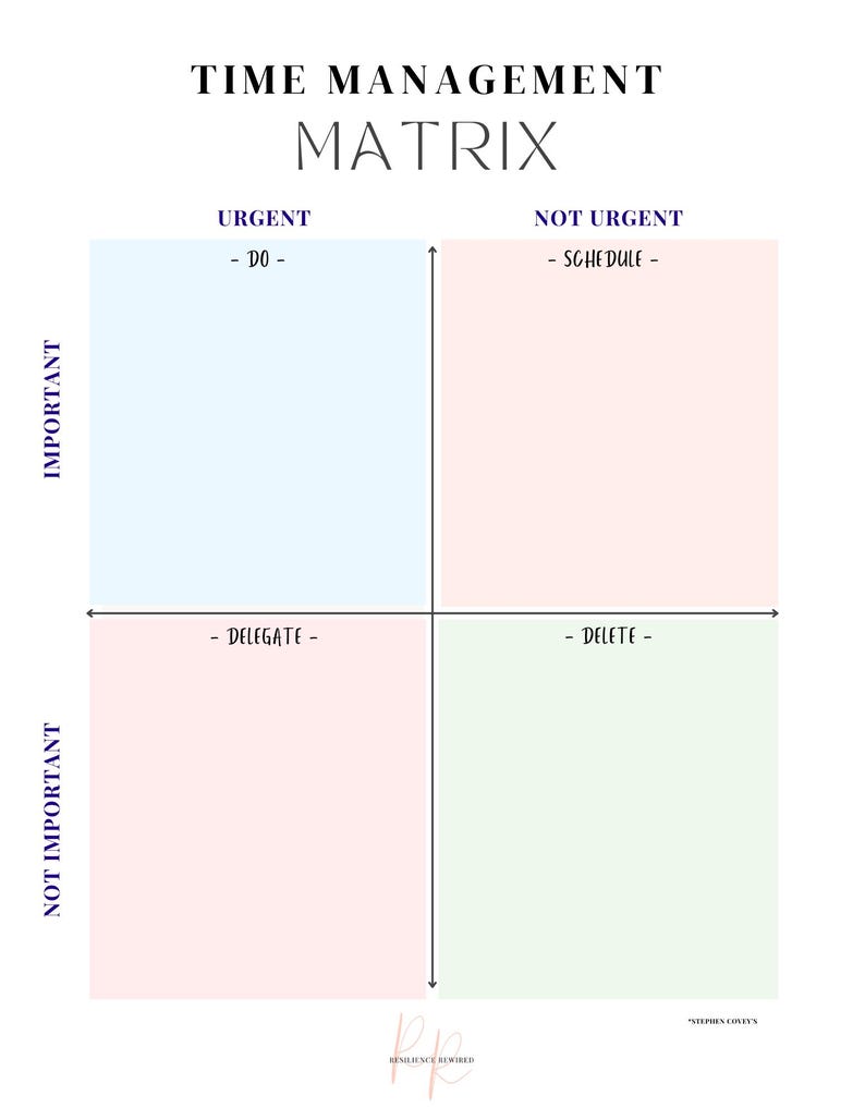 Time Management - Focus Tracker - Organization & Productivity - ADHD - Etsy