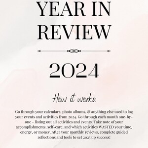 2024 Year in Review - Calendar Audit - Time Management Workbook ...