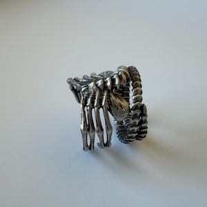 Facehugger Alien Ring, 925 Sterling Silver Alien Movie Goth Ring ...