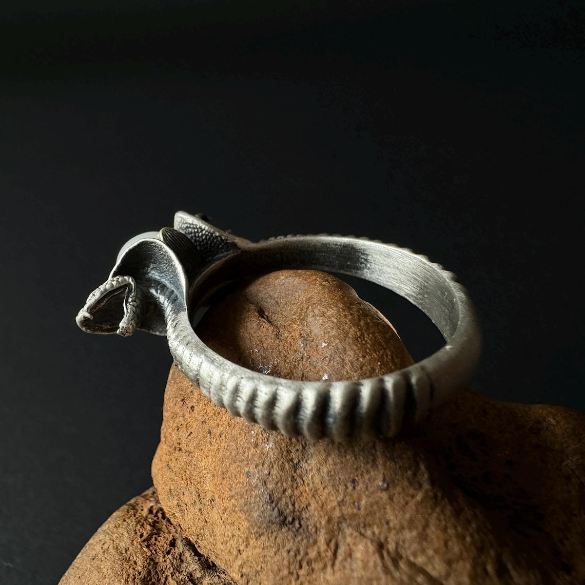 Pearl Double-headed Snake Ring, 925 Sterling Silver Cobra Jewelry, Ring ...