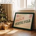 North Pole Postcard Christmas Wall Art Print Rustic Holiday Decor ...