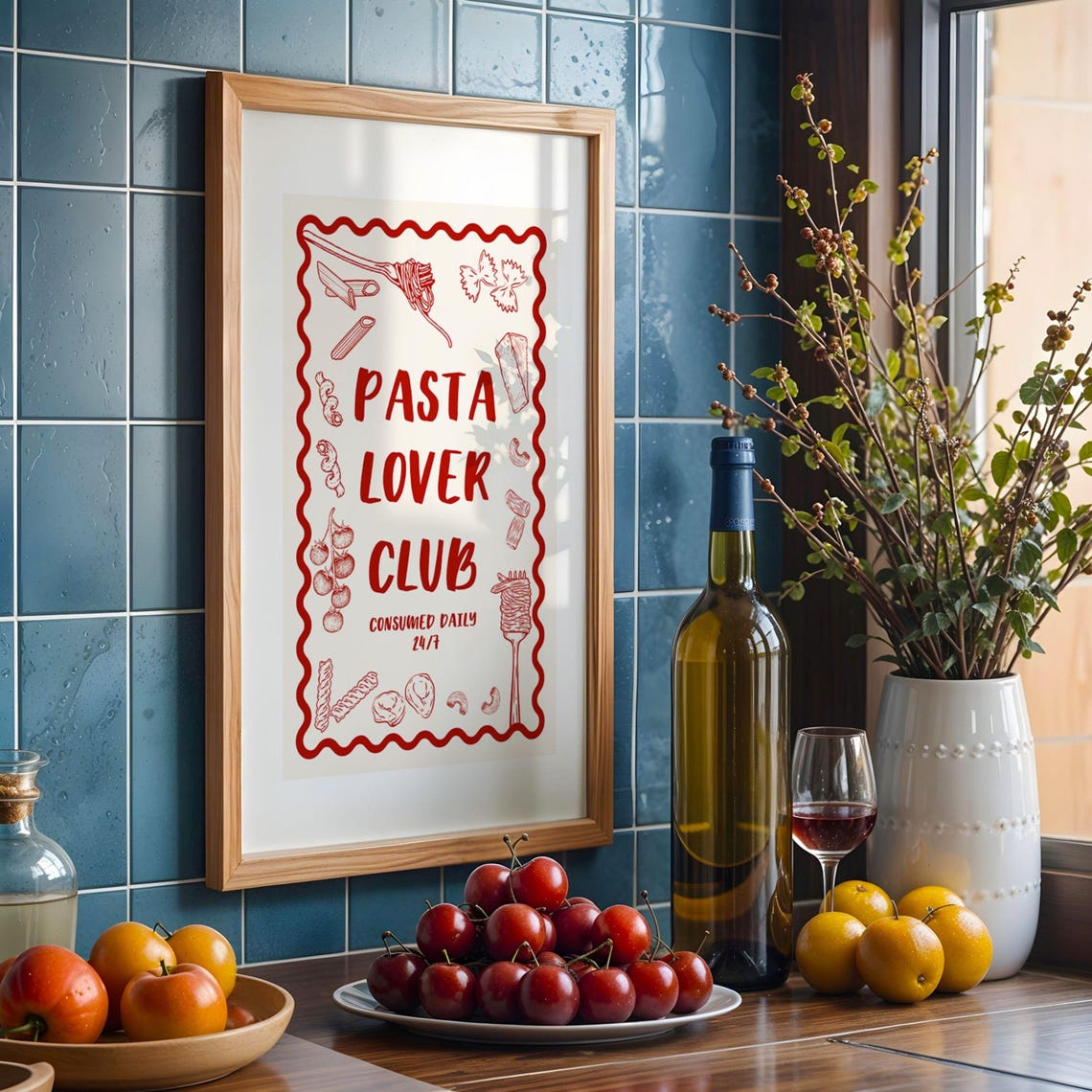 Italian Restaurant Decor Wall Art Digital Download Cooking Space Home ...