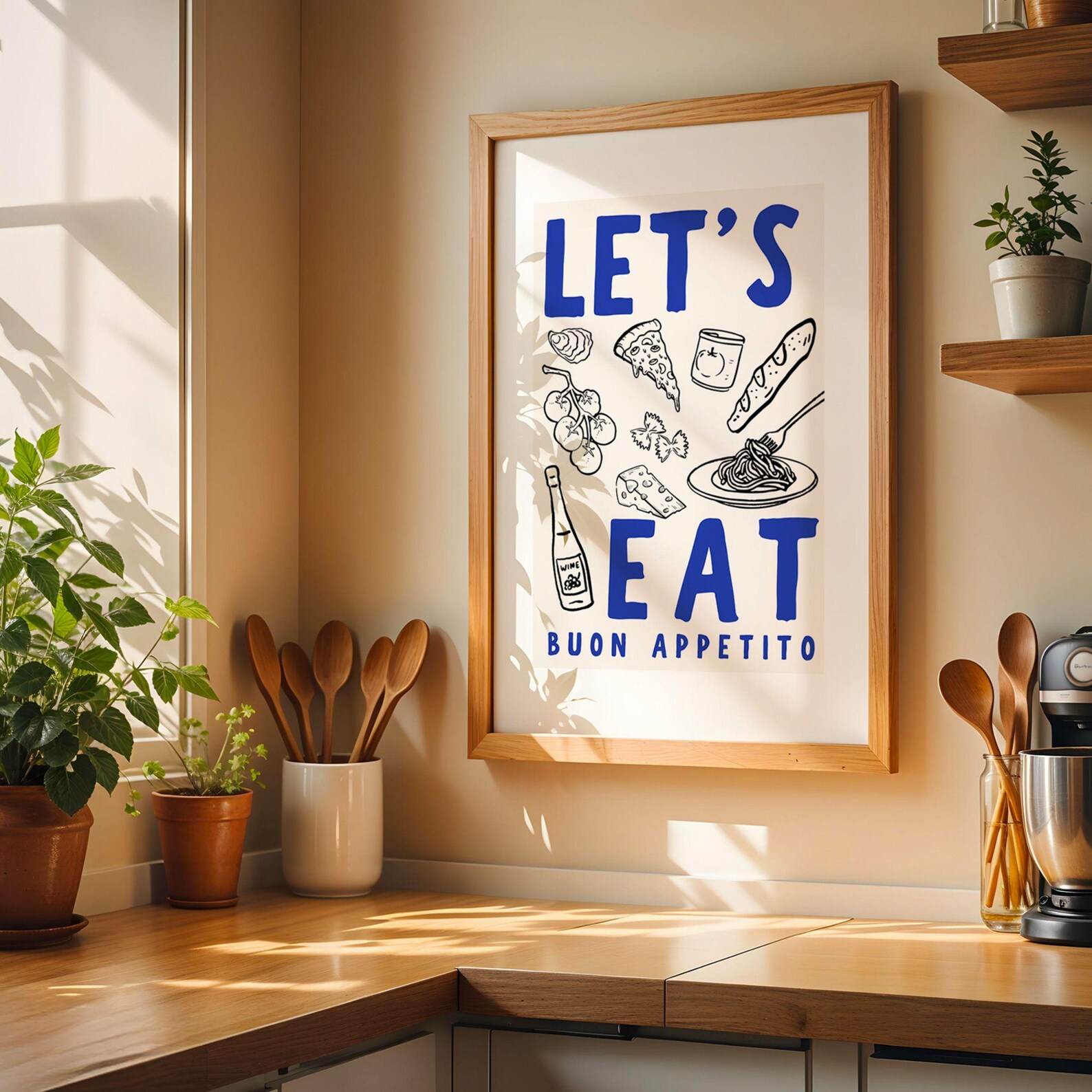 Printable Wall Art Italian Restaurant Poster Cooking Display Italian ...