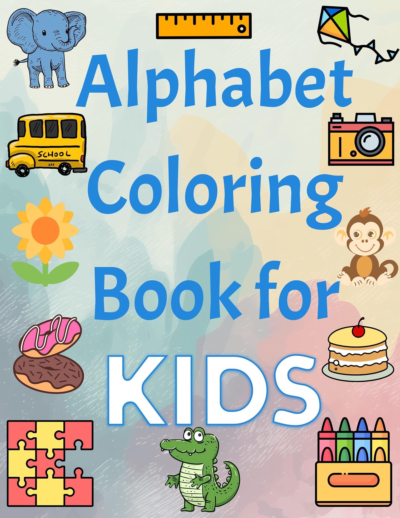 Alphabet ENGLISH Coloring Book, Engaging Colorings, Printable ABC for ...