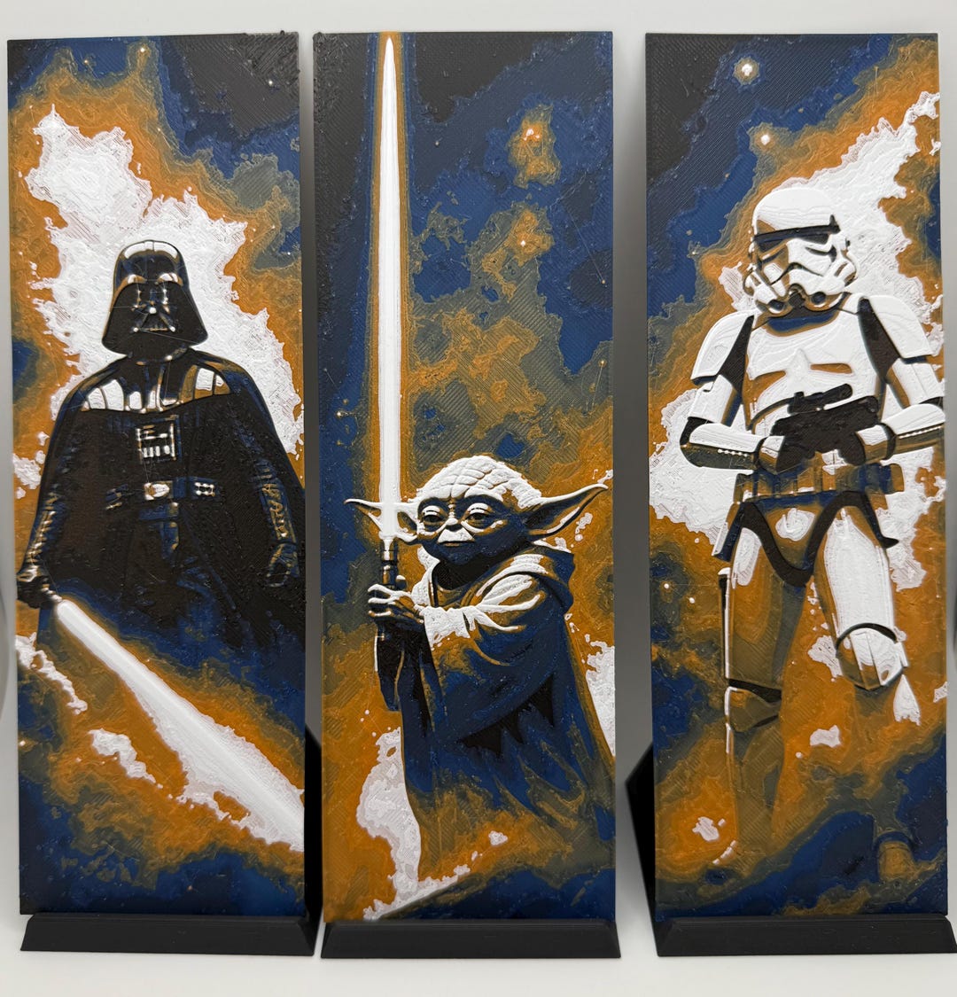Star Wars 3D Bookmark Set: the Force Unleashed – Yoda, Darth Vader, and ...
