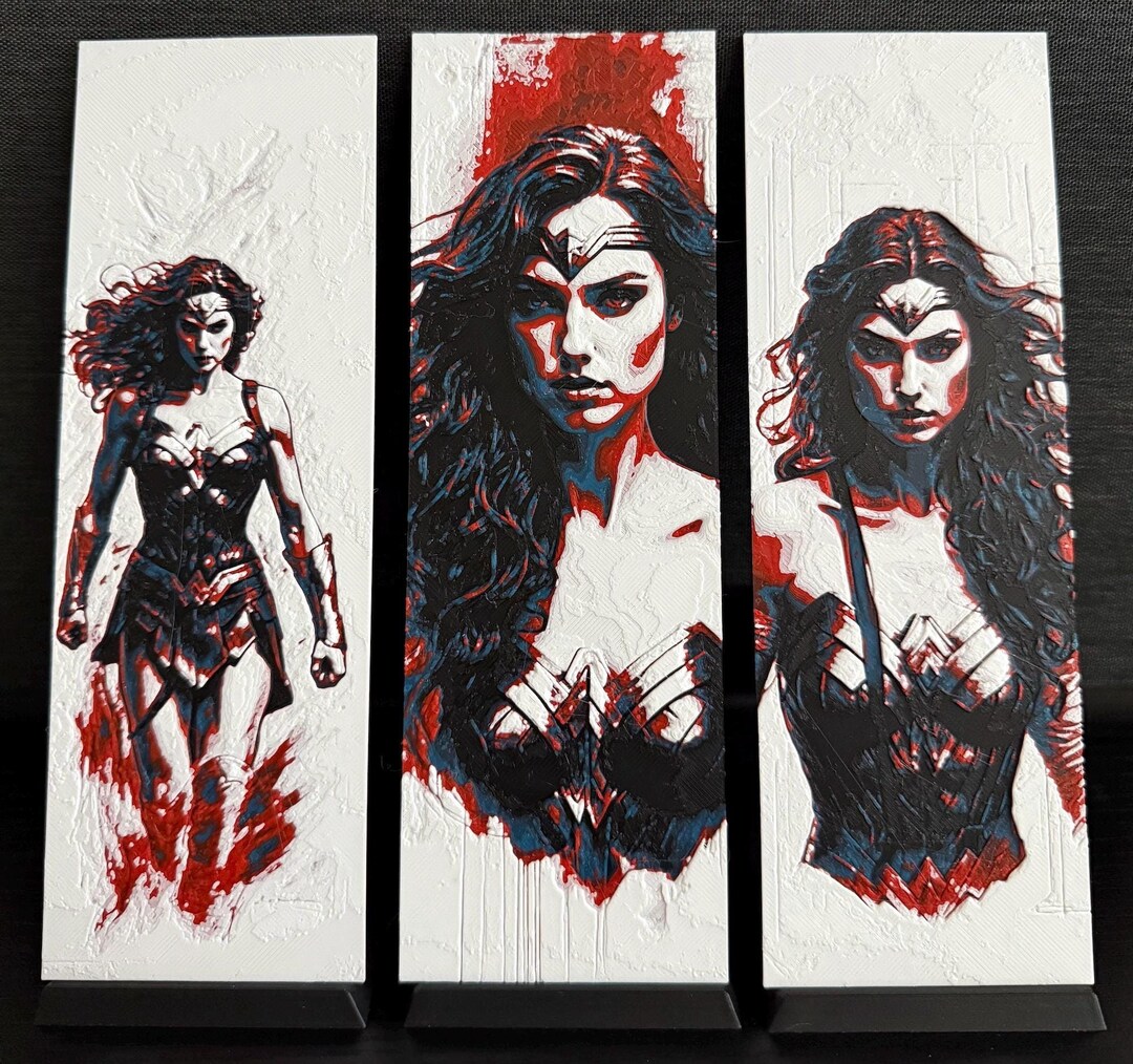 Wonder Woman 3D Bookmarks: Strength, Justice, and Empowerment on Every ...