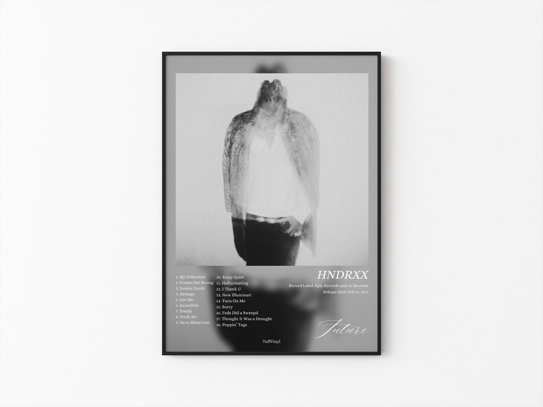 Future *hndrxx* Album Cover Poster – Aesthetic Hip-hop Wall Art, Rap ...