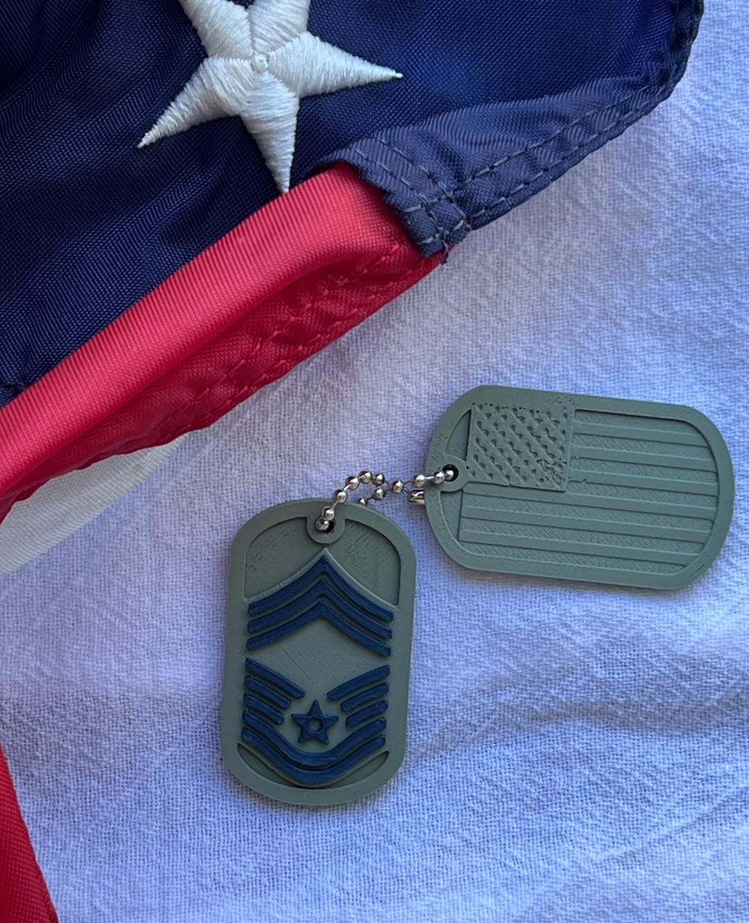 Air Force-abu Keychain-dog Tags-af Chief Master Sergeant E-9 - Etsy