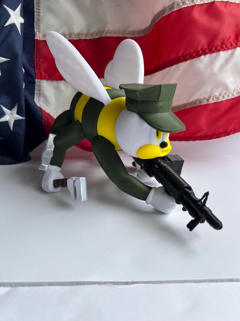 3D Printed in Full Color US Navy Seabee Figurine | Navy Seabees ...