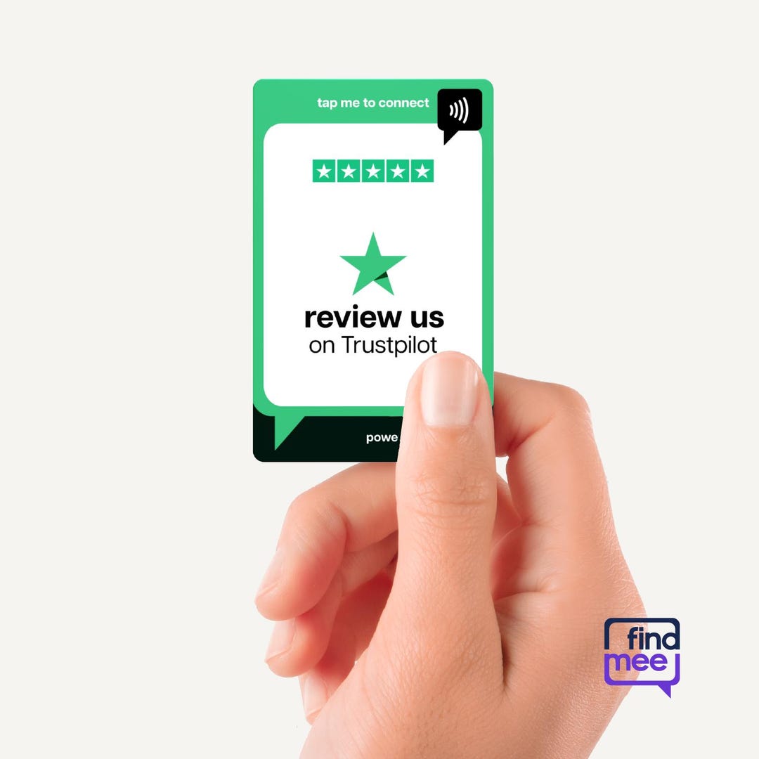 Custom Trustpilot NFC Business Card Mk2, Tap to Connect Feedback – by ...