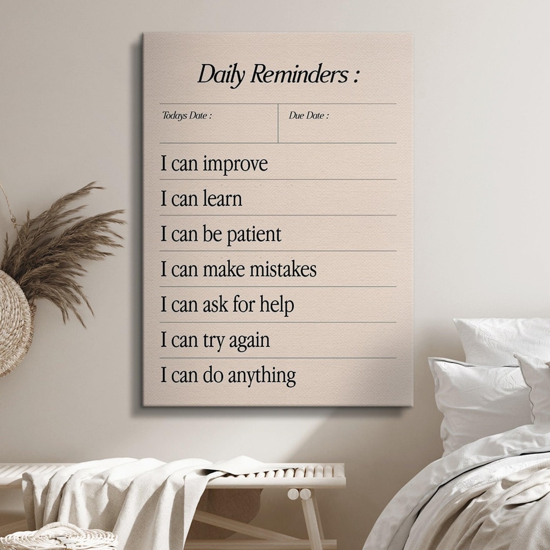 Daily Reminders Journal Inspirational Note Pad for Motivation - Etsy