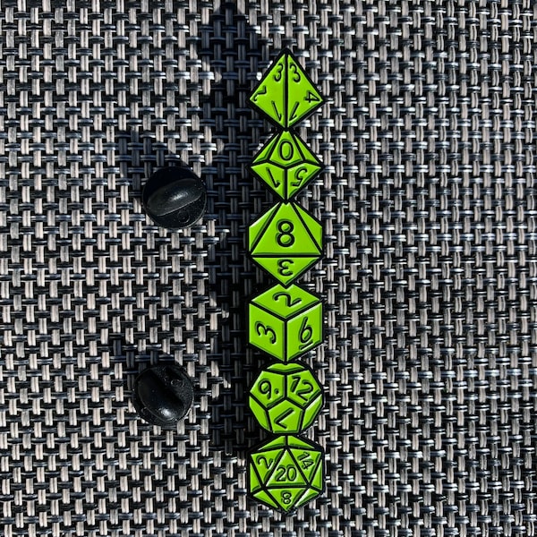 D20 Enamel Pin - Etsy