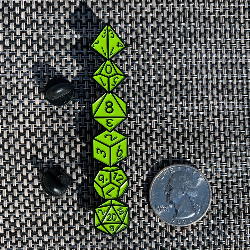 DND D20 Stacked Dice Enamel Pin - Etsy