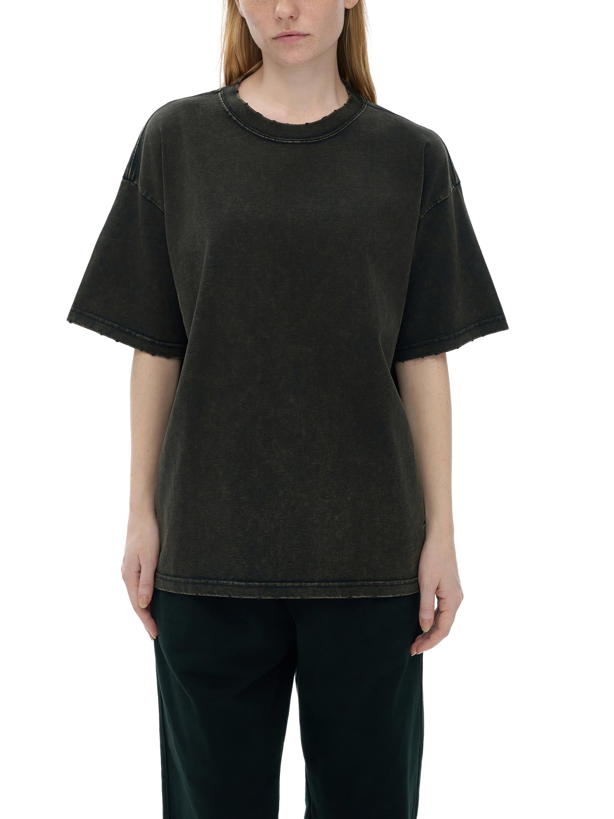 Gas Mask Dystopian Tee Edge Frayed Vintage Washed T-shirt 250 GSM ...