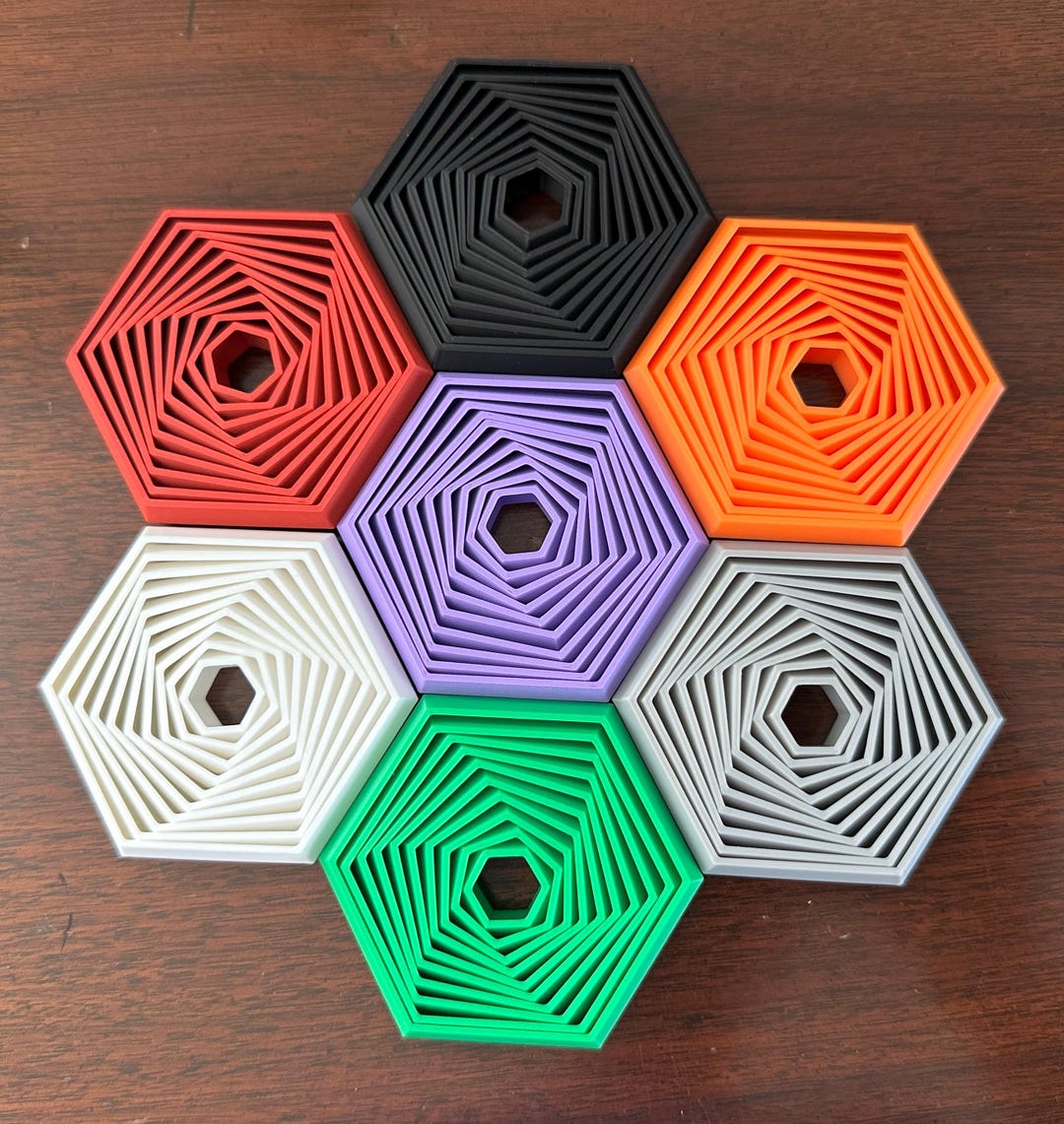 Spiral Hex Fidget Toy - Etsy