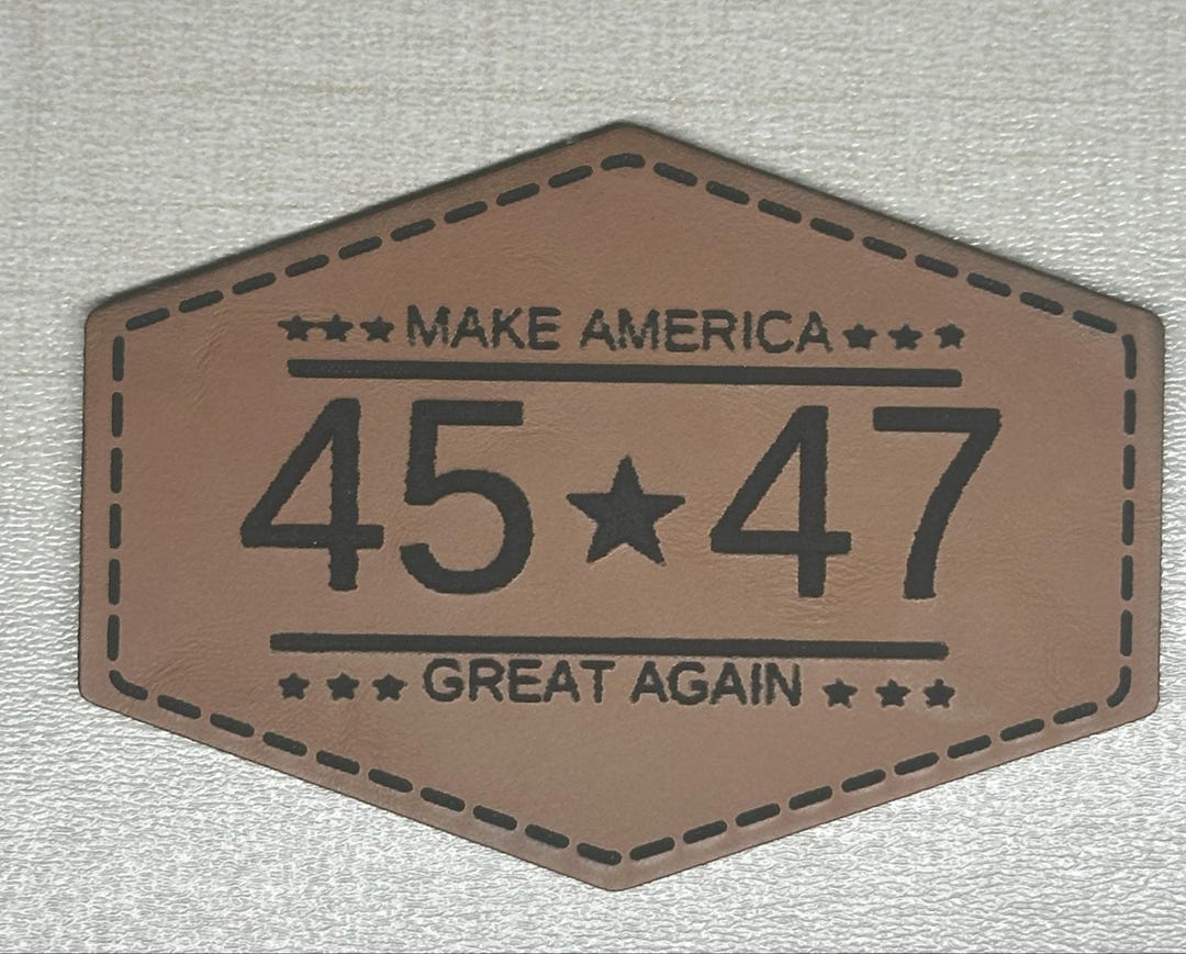 Patches for Hats, Custom Leather Patch, DIY Hat Patch, Trump, Make ...