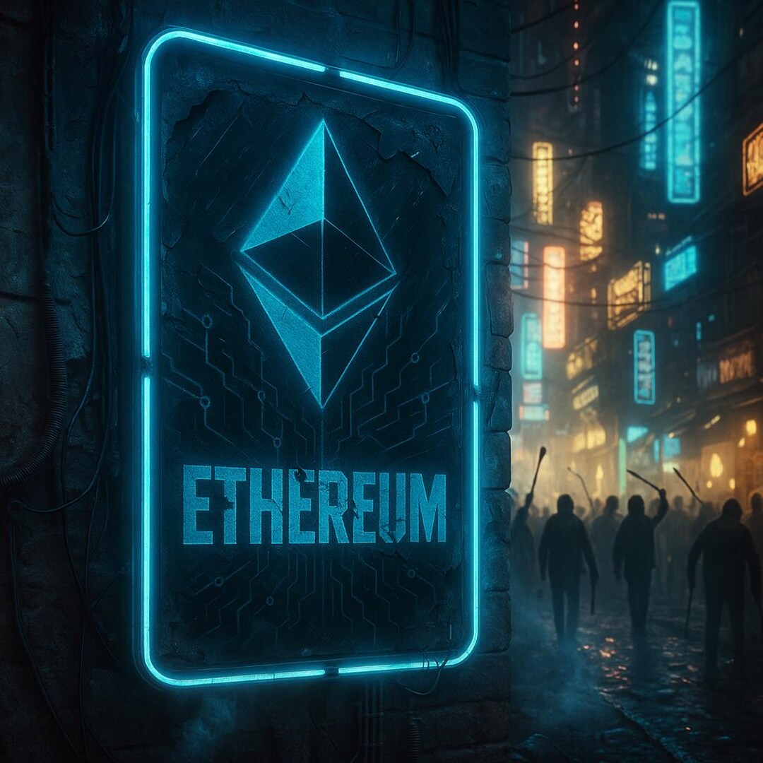 ETH Power Poster – 80s Synthwave Ethereum Crypto Decor - Etsy