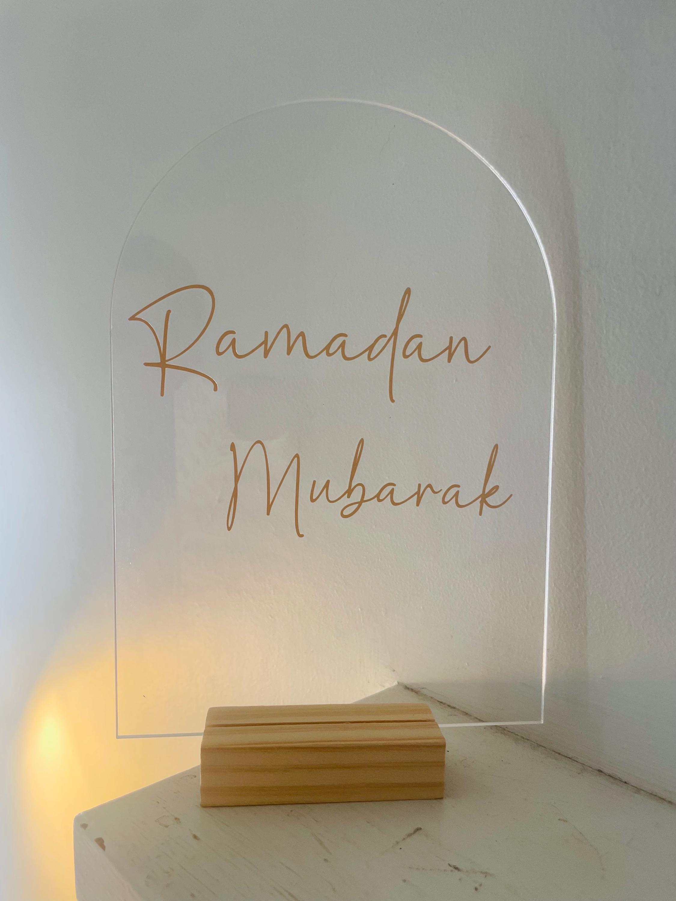 Ramadan Home Decor, Ramadan Mubarak, Acrylic, Wood, Eid, Islamic ...
