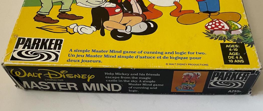 1979 Disney World Mastermind Boardgame - Vintage Board Game - Etsy