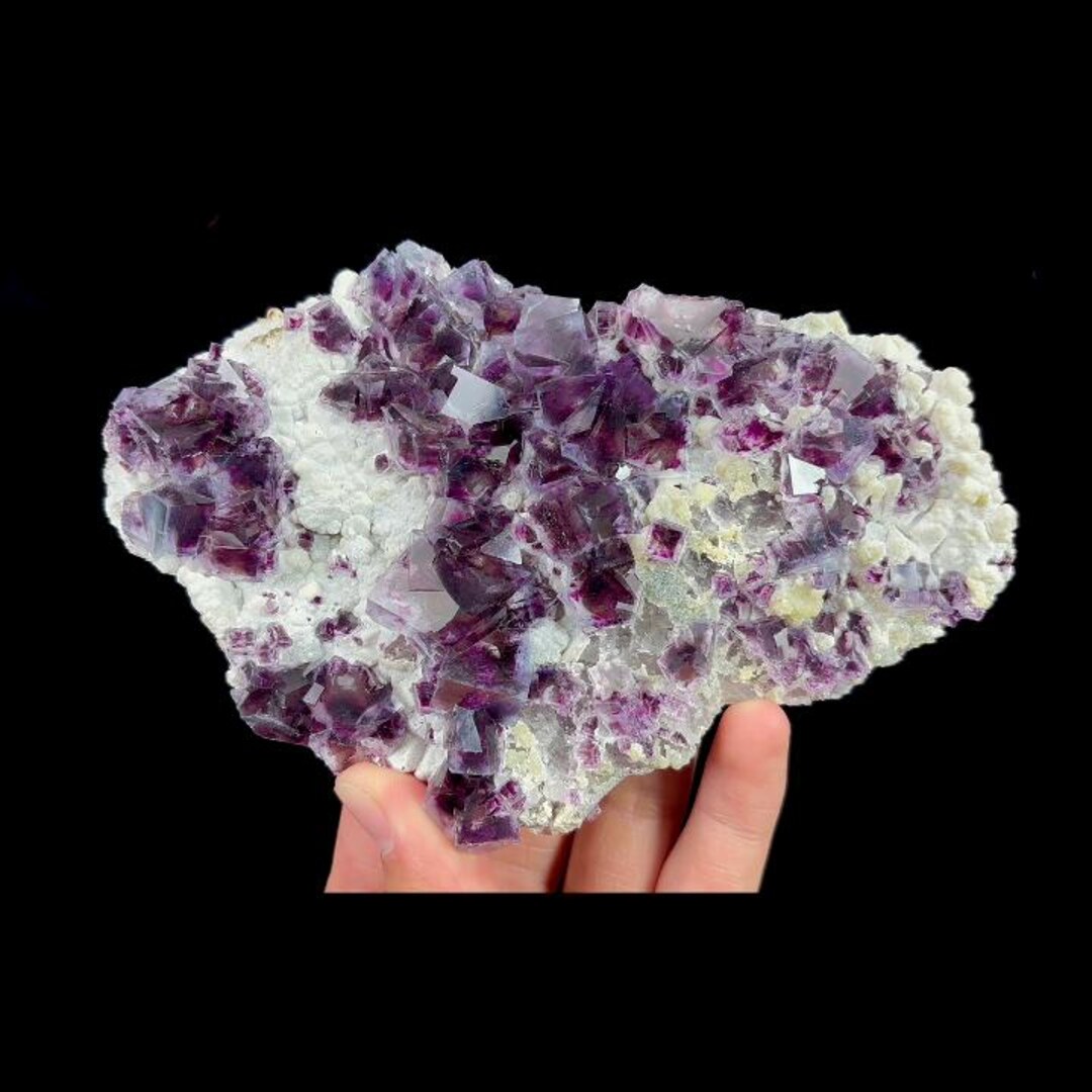 Natural Purple Cubic Fluorite, Mineral Specimen:yindu,inner Mongolia - Etsy